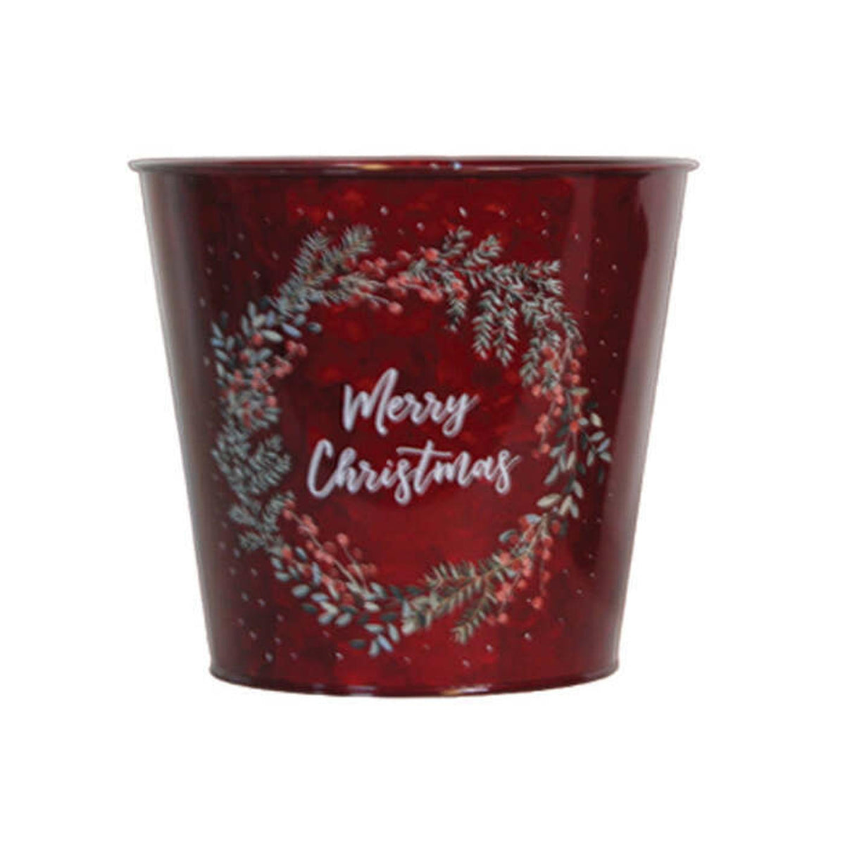 Wholesale Merry Christmas with Wreath Burgundy Container ...