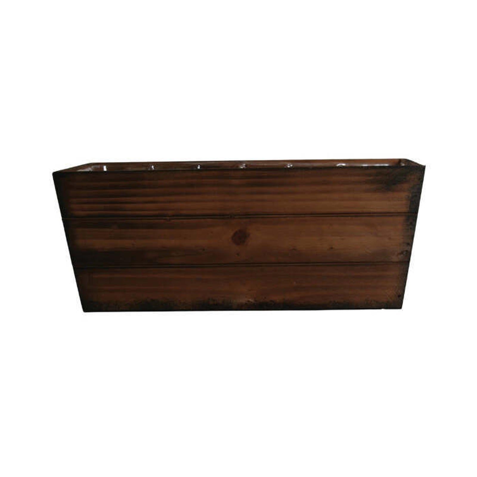 Wholesale Rectangular Brown Wood Planter 14.5" x 9" x 6 ...